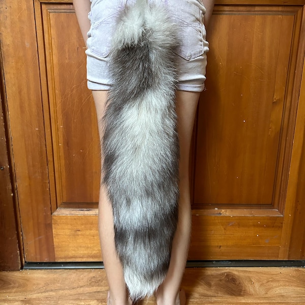 Eco Friendly Frost/indigo Fox Tails - Etsy