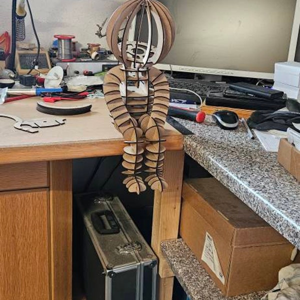 Human Figure Table Lamp Shade, DXF SVG Laser Cut Files, 4mm or 3mm ...