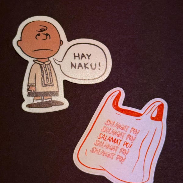 Filipino Charlie Brown Sticker - 'hay Naku' Cute Comic Design, Pinoy ...