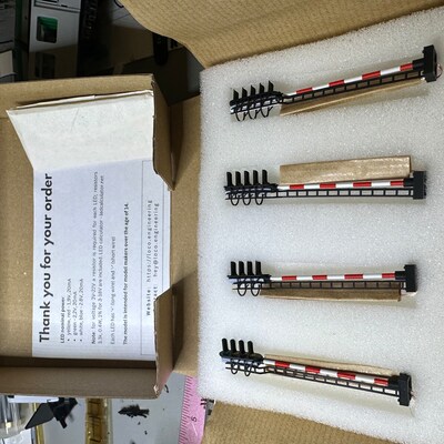 Traffic Light Signal H0 1:87 LED Diorama Layout Train Walk Crossing ...