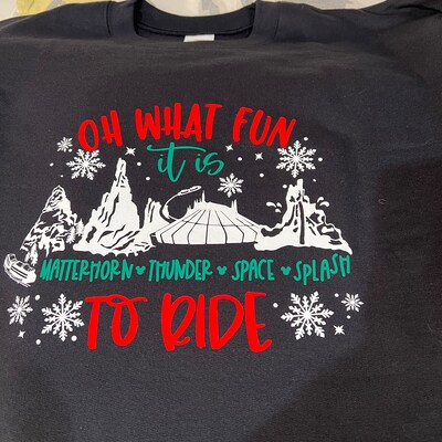 Disneyland Christmas SVG Oh What Fun It is to Ride Disneyland Christmas ...