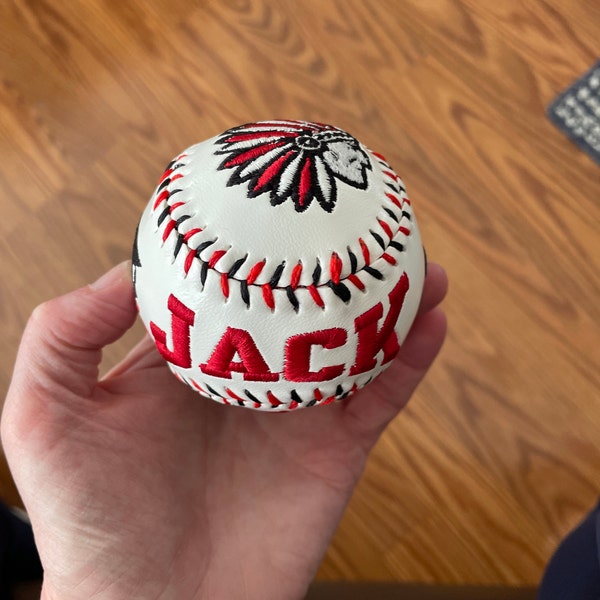 Custom Baseball, Embroidered Baseball, Baseball Gift, Coach Gift ...