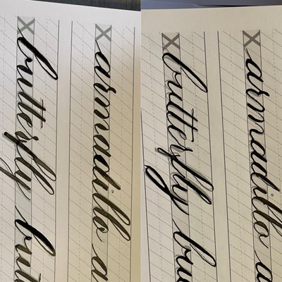 Walnut Shimmer Red Calligraphy Ink Calligraphy Kit Handmade Calligraphy ...