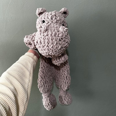 Chuflippo the Chunky Floppy Hippo Amigurumi Crochet Pattern - Etsy