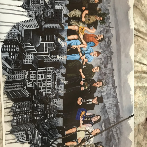 Real American - 50" X 32" Original Oil Painting of Hulk Hogan on ...