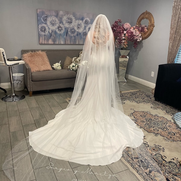 Embroidered Wedding Veil: Custom Script, Personalized Bridal Veil - Etsy