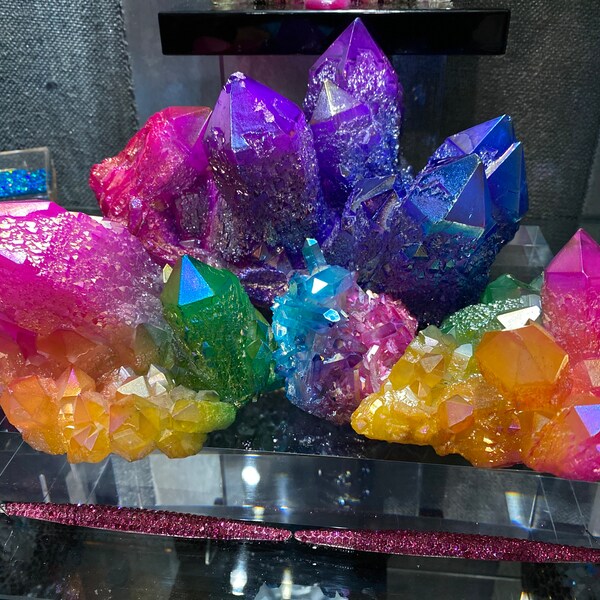 AAA Natural Aquatic Plant Agate Banded Crystal Polished Pendant Palm ...