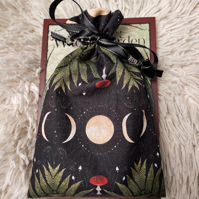 MINI Altar Cloth Leaves Lunar Phase, Traveling Altar Cloth, Portable ...