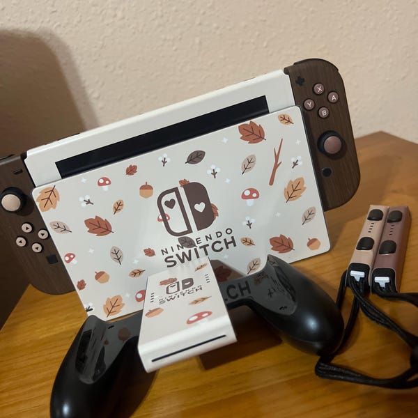 Cappuccino Time Nintendo Switch Skin, Cozy Brown Iced Latte Switch 2 ...