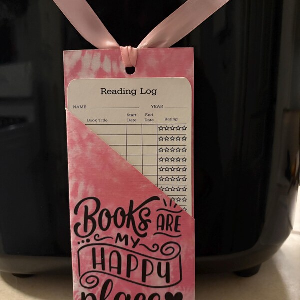 Bookmark Pouch + Reading Log & TBR Log Bookmarks || Colorful *BUNDLE ...