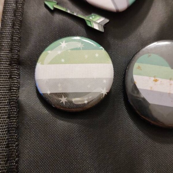 Starry Aro Pride Flag - Button Pin - Etsy