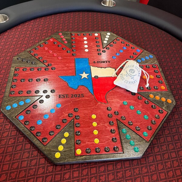 Personalized Texas Wahoo Board Game — Lone Star Edition With Dice ...