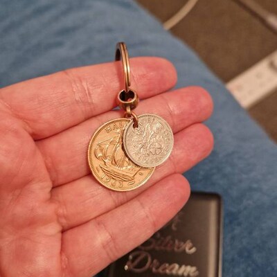 1969 British Five New 5p Coin Keyring 54th Birthday Gift - Etsy UK