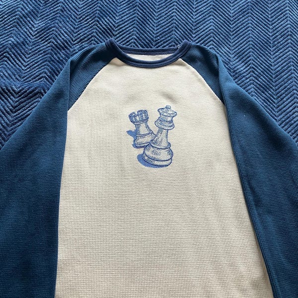 Queen and Rook Chess Machine Embroidery Design - 5 Sizes - Etsy