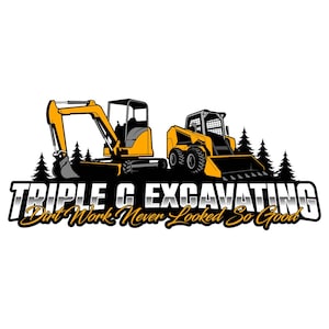 Mulcher Machine Logo Mulcher Logo Skidsteer Logo Excavator Logo Heavy ...