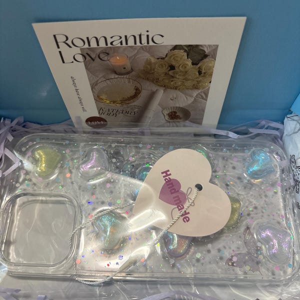 Handmade 3D Ice Cube Resin Phone Case Designer Simple Aesthetic Y2K ...