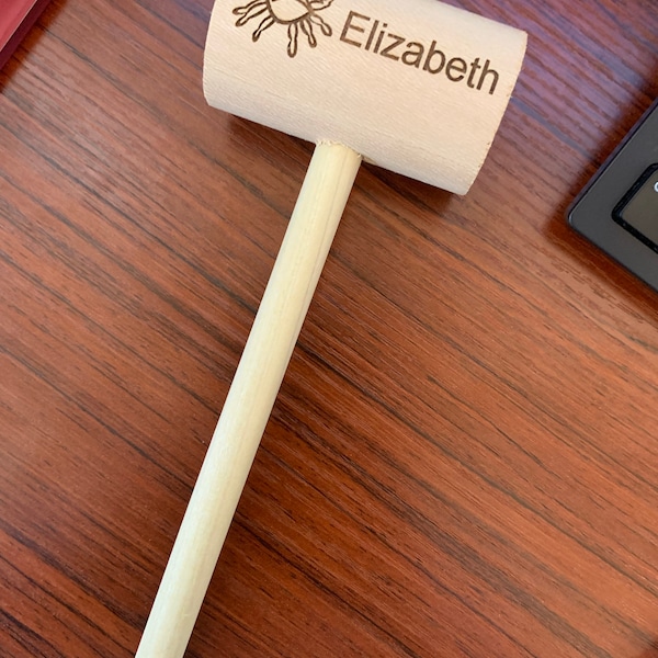 A Personalized Crab Mallet -- Custom Laser Engraved (set of 1 ...
