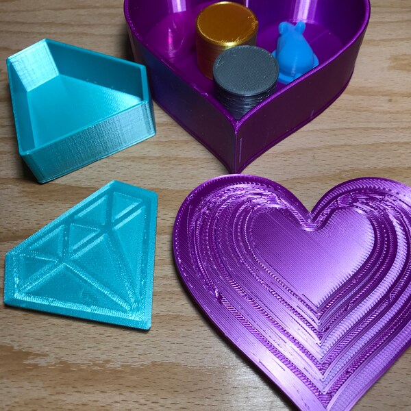 Diamond Shaped 3D Printed Box - Etsy