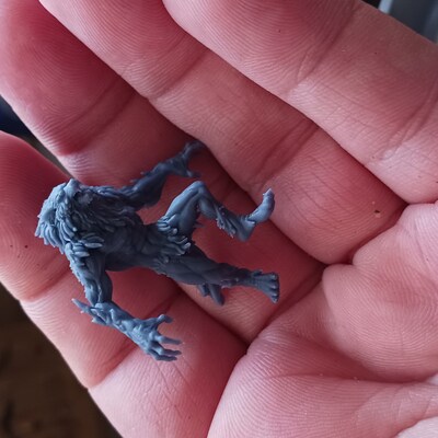 Werewolf Brute 3 Poses 3D Printed Tabletop Resin Miniatures D&D TTRPG ...
