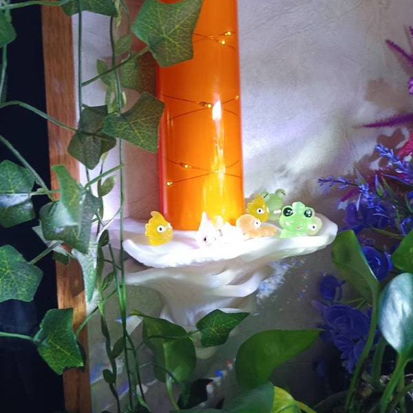 Glow in the Dark Floating Coral Shelf Large “montipora Capricornis ...