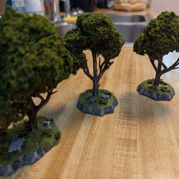 Handmade Forest Tree Terrain: Tabletop RPG & Wargaming Scenery - Etsy