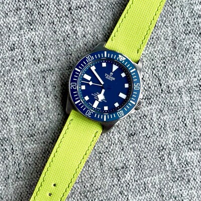 Fixed Bars Golden Brown Barenia Leather Watch Strap, Open Ends Handmade ...