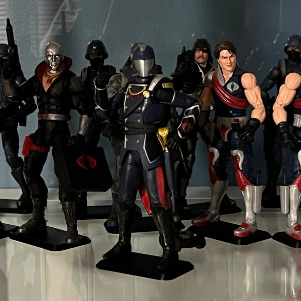 GI Joe Classified Figure Stands Custom Black - (LOT of 20) - Etsy