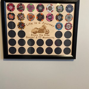 Casino Poker Chip Display Frame Insert and Frame Option Poker | Etsy