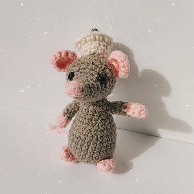 Tiny Mouse Pattern, Crochet Mouse Chef, Rat Cook, PDF Pattern, Digital ...