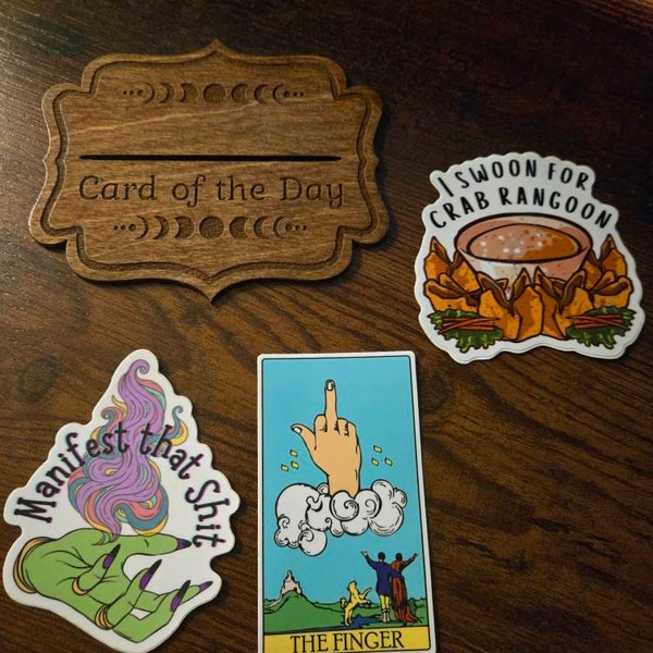 Card of the Day Holder, Single Tarot Card Display, Oracle Card Holder ...