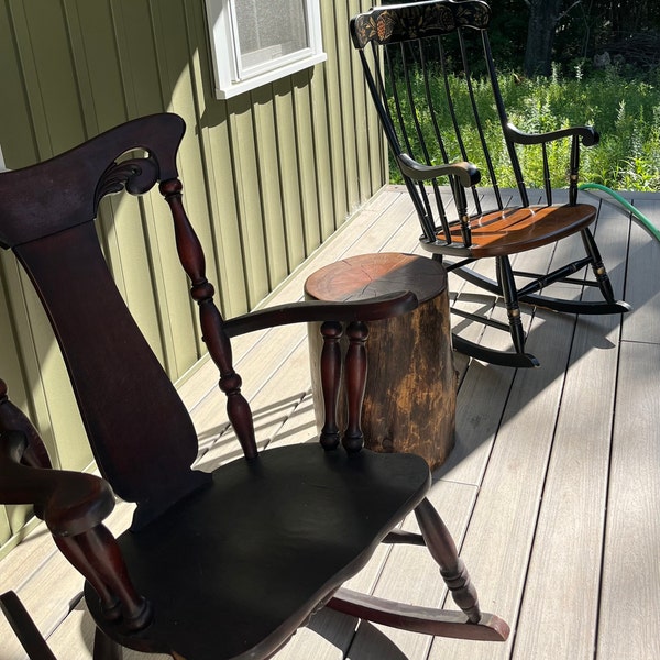 Stained Lodgepole Wood Stump Tables 18" Tall - Etsy