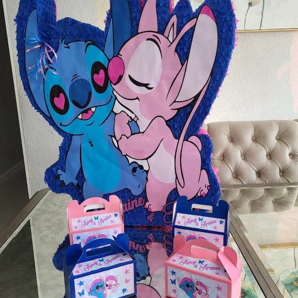 Stitch and Angel Party Bundle (with Name and Age) PDF Digital File is Not Instant Download - Etsy