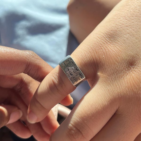 Rare Islamic Sufi Signet Ring Sterling Silver, Hasbunallahu Wa Ni'mal ...