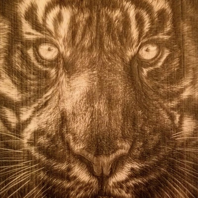 Digital Laser Cut File TIGER Laser Cut Files for Glowforge , Laser ...