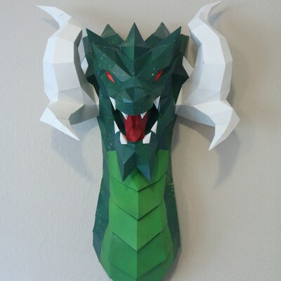 Dragon Paper Model,papercraft , DIY , Low Poly , PDF Papercraft ...