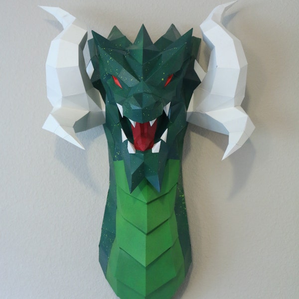 Dragon Paper Model,papercraft , DIY , Low Poly , PDF Papercraft ...