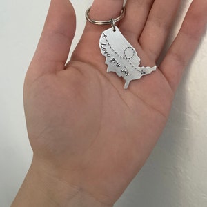 Best Friends Map Custom Long Distance Friendship State Key | Etsy