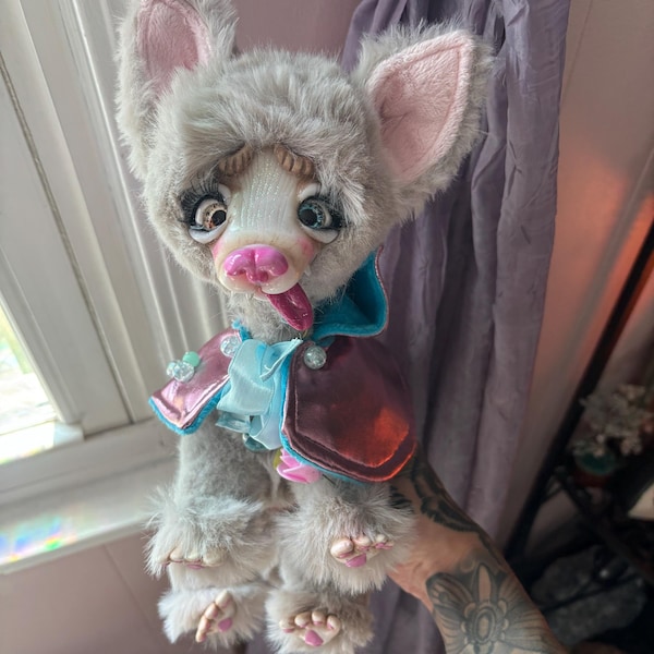 Cat Kitten White Fantasy Magical Doll Creature Ooak Toy Plush Animals ...