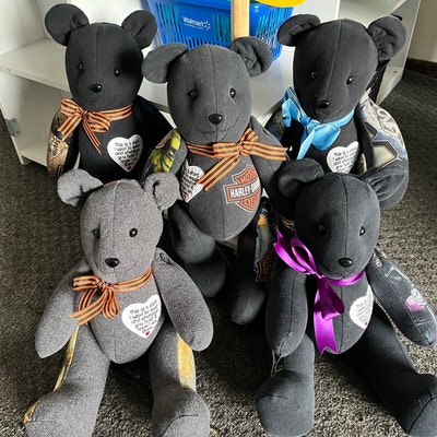Memory Bear 15 Inches Tall Made From Your Loved One's Clothing - Etsy