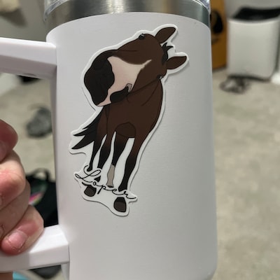 Customizable Animation Horse Sticker Personal Decal Cartoon Horse Gift ...