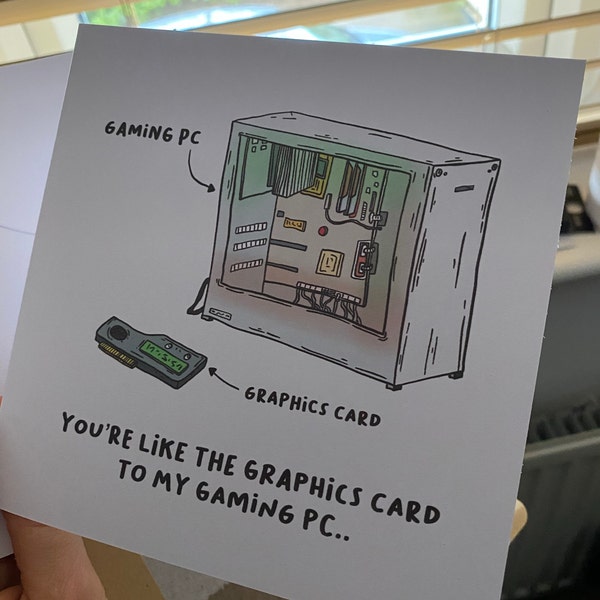 Gamer Boyfriend Card / Gamer Girlfriend Card - Nerd Valentine's / Geek ...