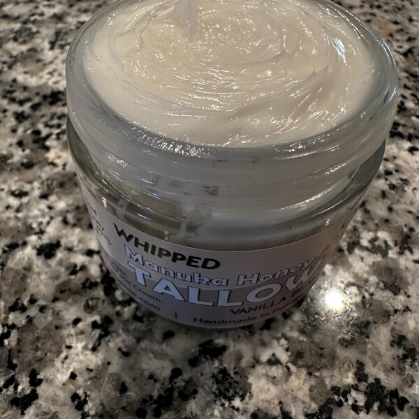 BEE POLLEN Manuka Honey & Bison Whipped Tallow Cream With 850MGO Manuka ...