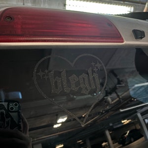 BLEGH Heart Decal - Etsy