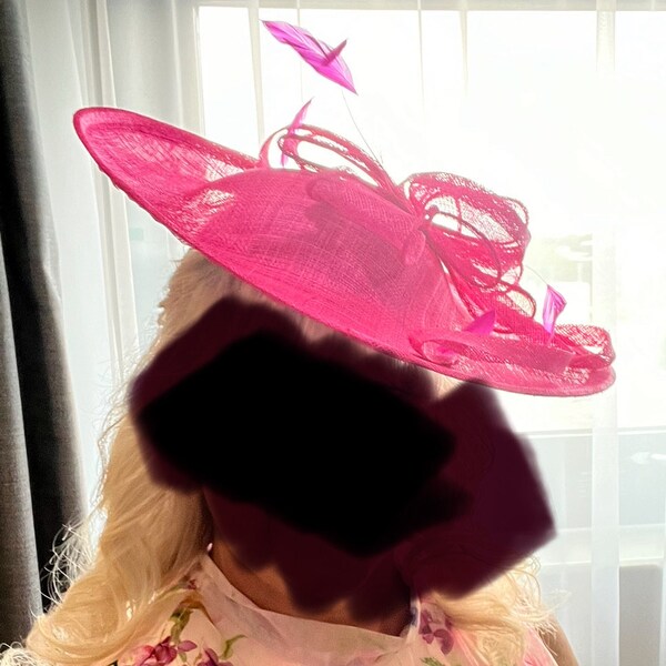 New Hot Pink Fascinator Hatinator With Band & Clip With More Colors ...