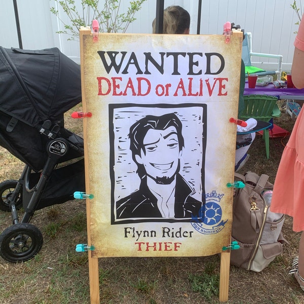 Tangled Party Game: "pin the Nose" on Flynn Rider Poster and Noses ...