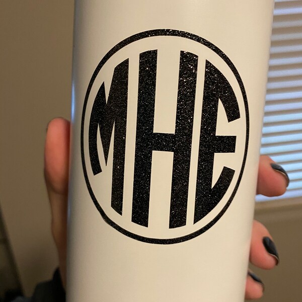 Monogram Vinyl Decal Sticker FREE SHIPPING Many Colors, Sizes and ...