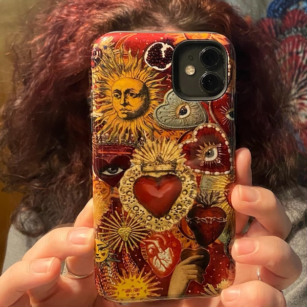 Retro Black & White Checkered Phone Case, Cute Pattern Phone Cover ...