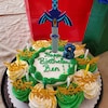 Zelda Master Sword Personalized Cake Topper and Zelda Crest Cupcake (1 ...