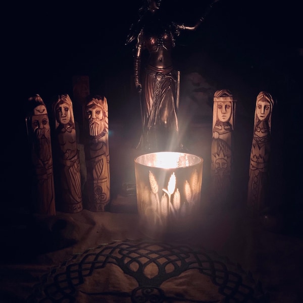 DAGDA GOIBHNIU and OGMA. Celtic Gods. Wiccan, Wicca, Altar, Druid ...