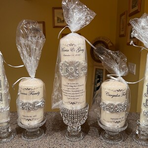 Pearl Wedding Unity Candle Set Champagne Wedding Unity - Etsy